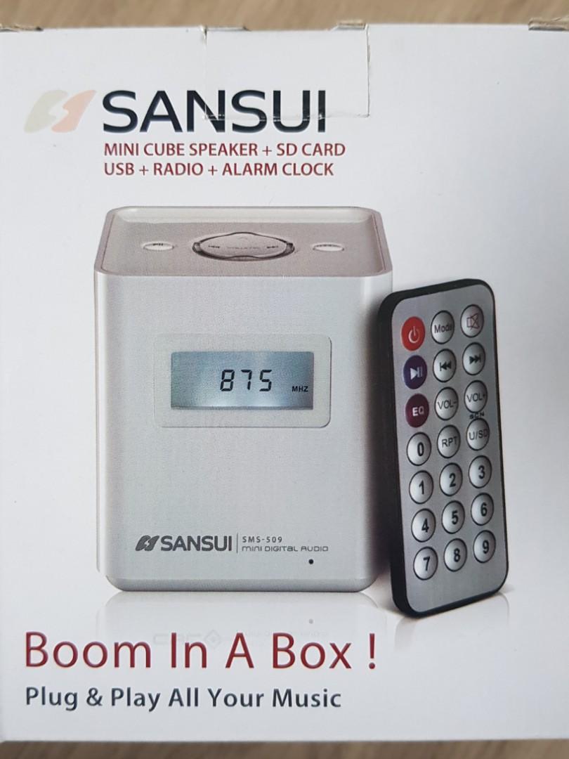SANSUI Mini Cube Speaker, Electronics, Audio on Carousell