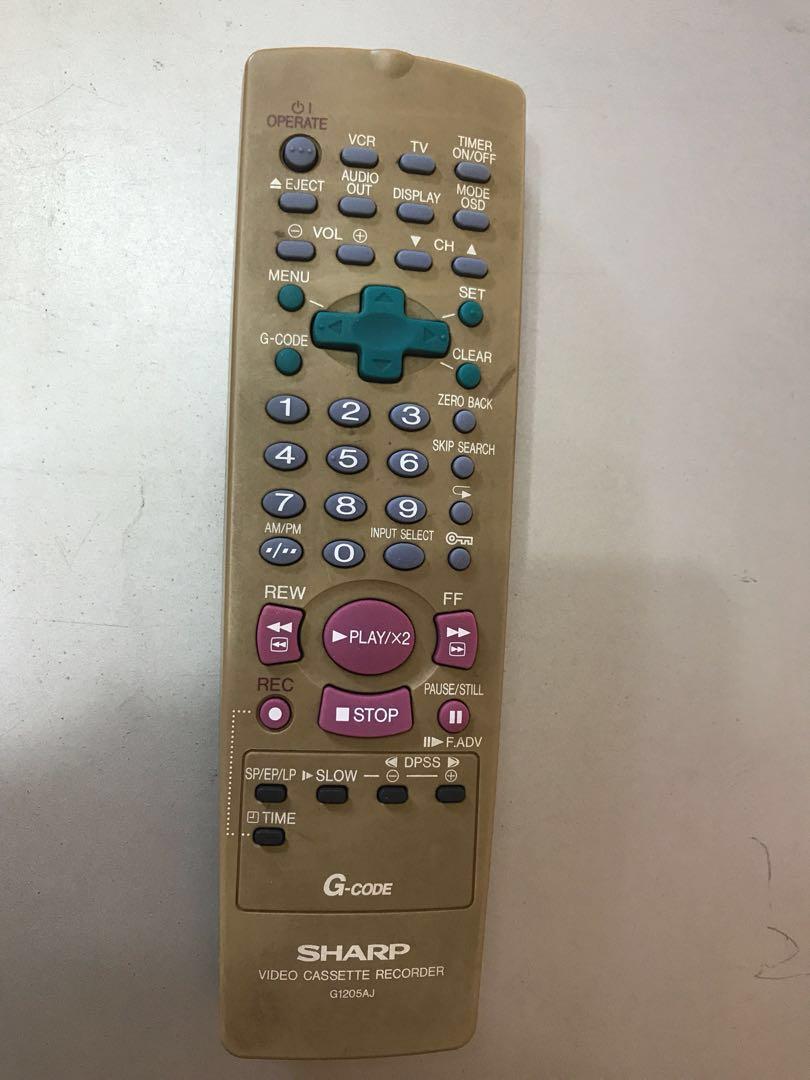 Sharp VC-SH970 VHS VCR 錄影機, 家庭電器, 電視 & 其他娛樂, 藍光及播放器 - Carousell
