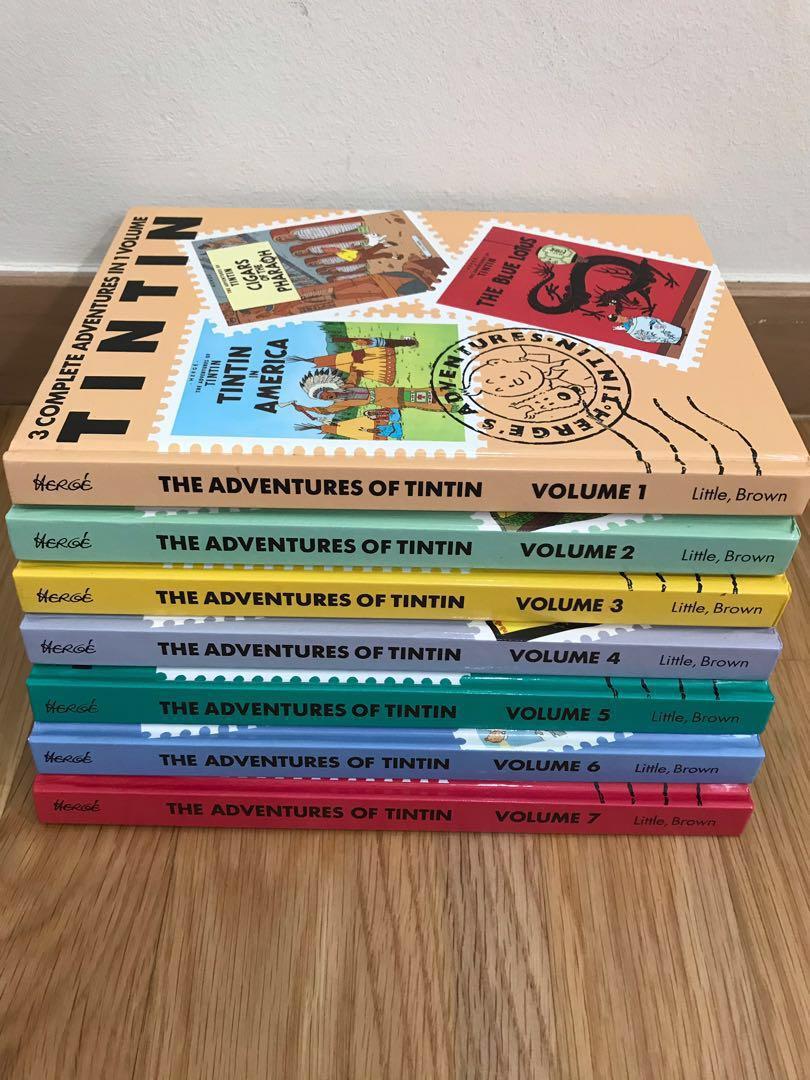 The Adventures of Tintin - 7 complete volumes (3 complete adventures in ...