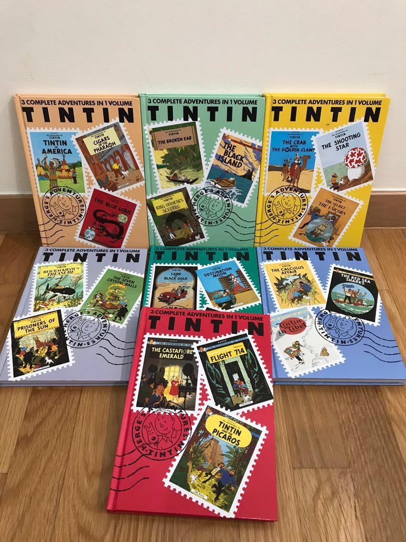 The Adventures of Tintin - 7 complete volumes (3 complete adventures in ...