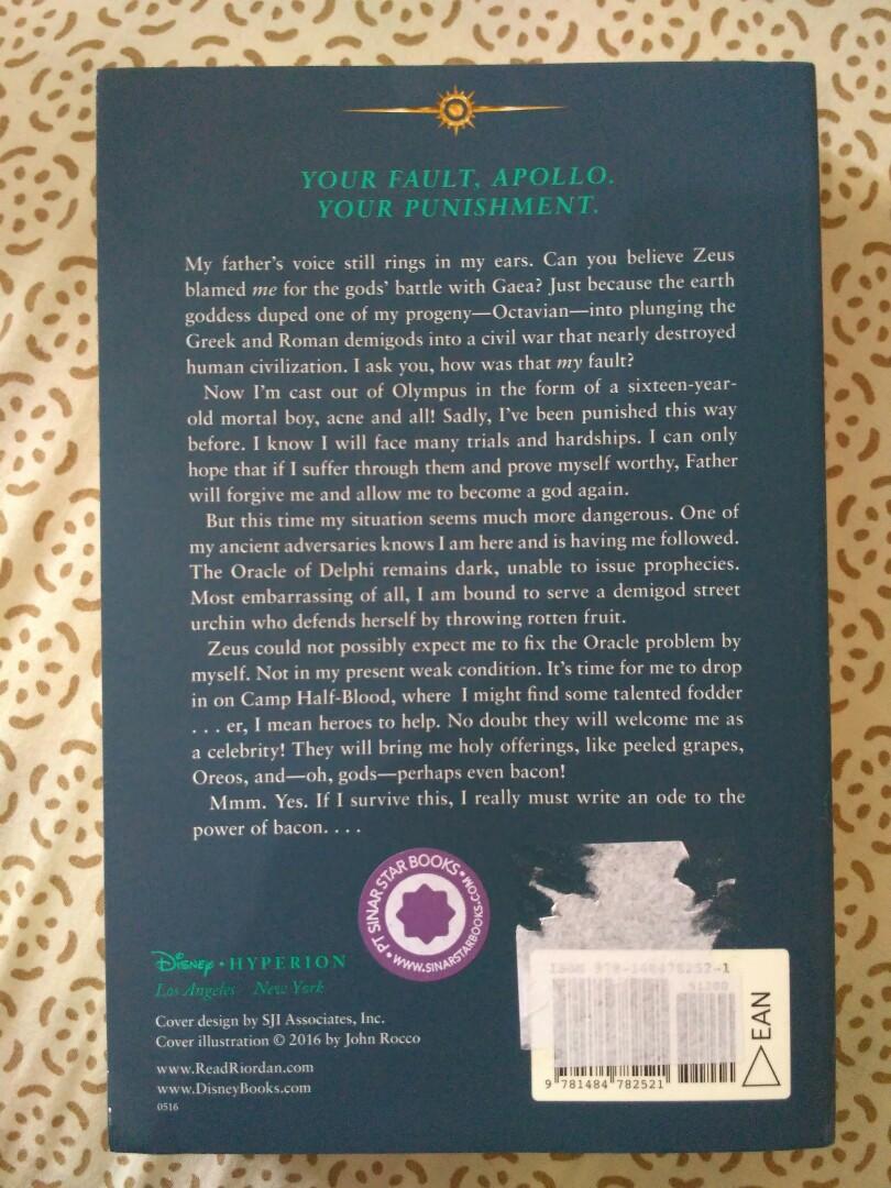 The Trials Of Apollo 1 The Hidden Oracle Rick Riordan Buku And Alat