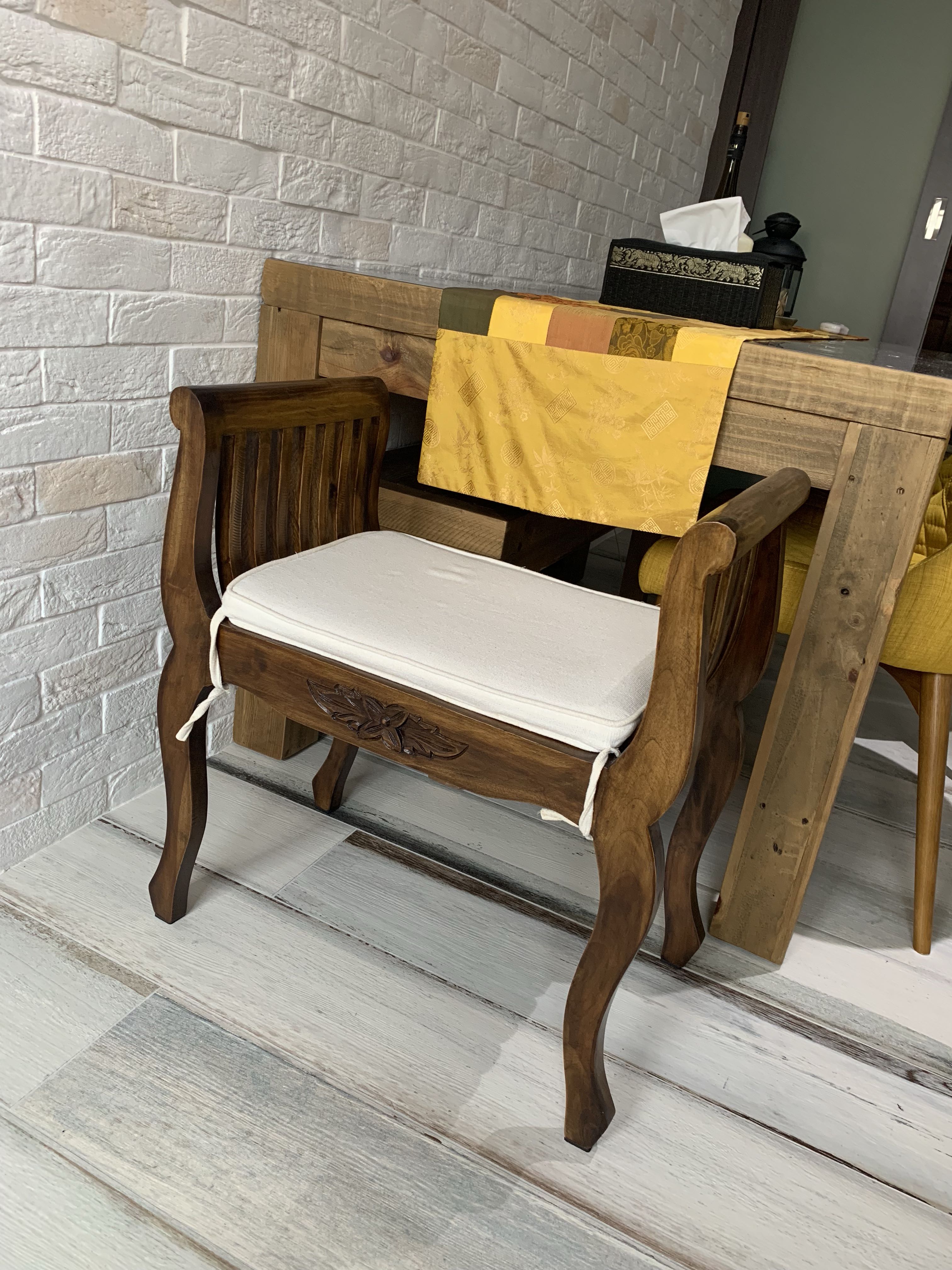 Wooden Balinese chair/stool, Furniture & Home Living, Furniture, Chairs ...