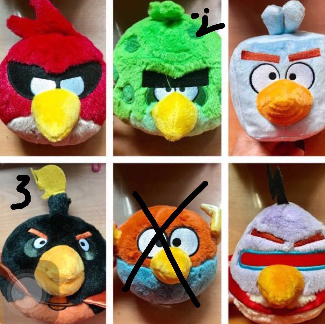 Angry Birds Plush Collectibles, Hobbies & Toys, Toys & Games on Carousell