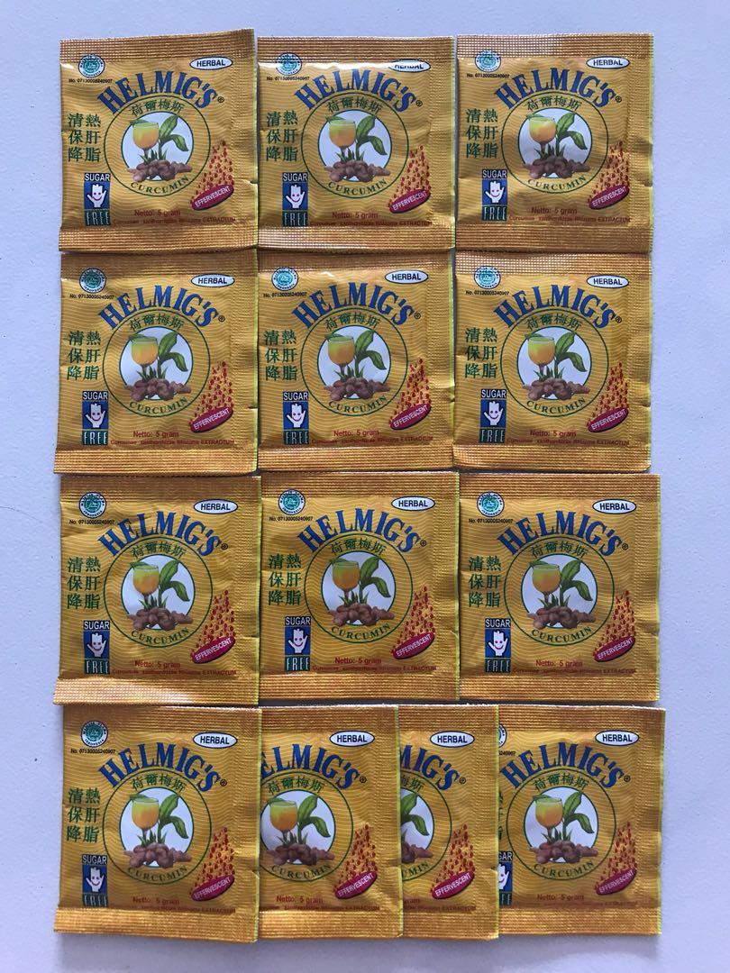 Helmig's Sugar-Free Effervescent Curcumin Drink (13 Sachets), Health ...
