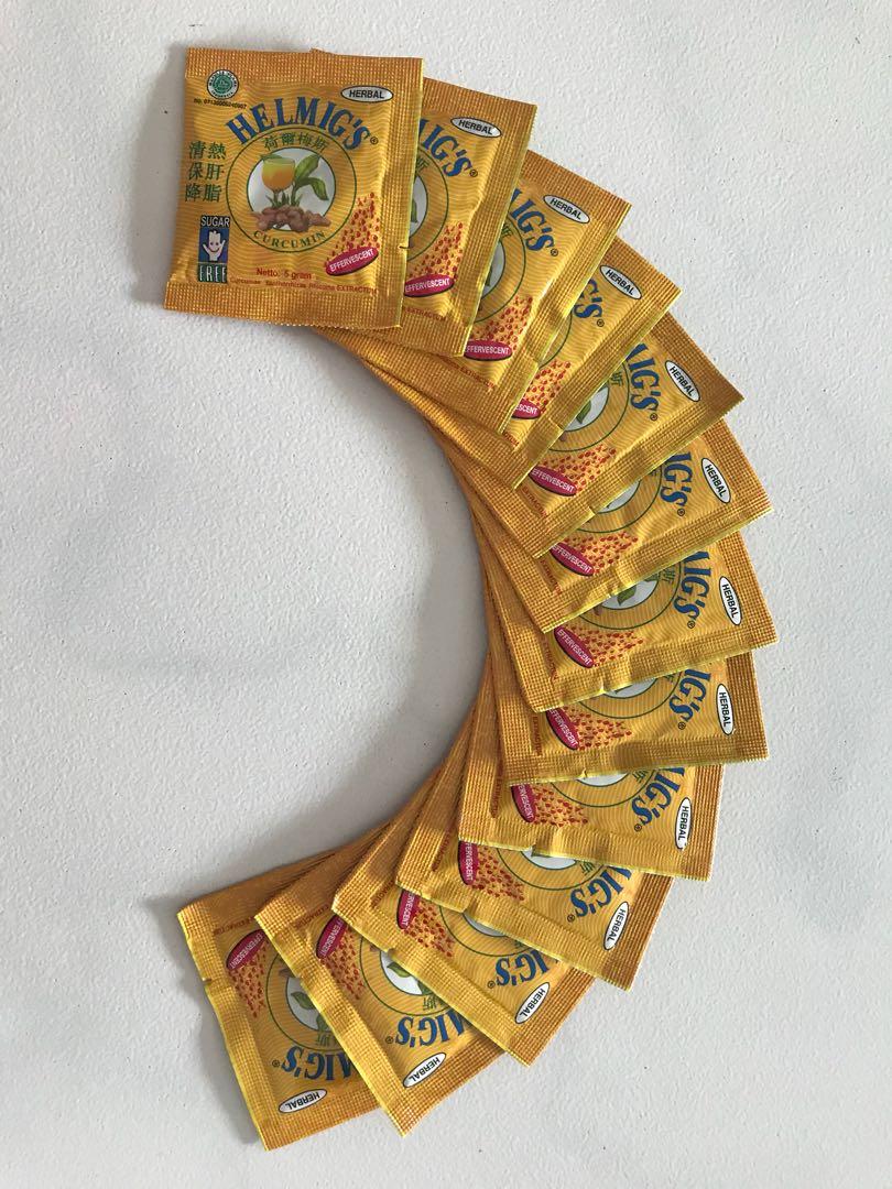 Helmig's Sugar-Free Effervescent Curcumin Drink (13 Sachets), Health ...
