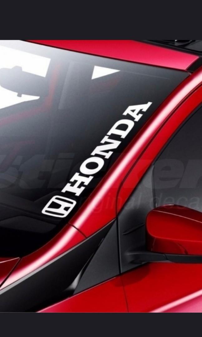 Honda sticker, Car Accessories, Accessories on Carousell