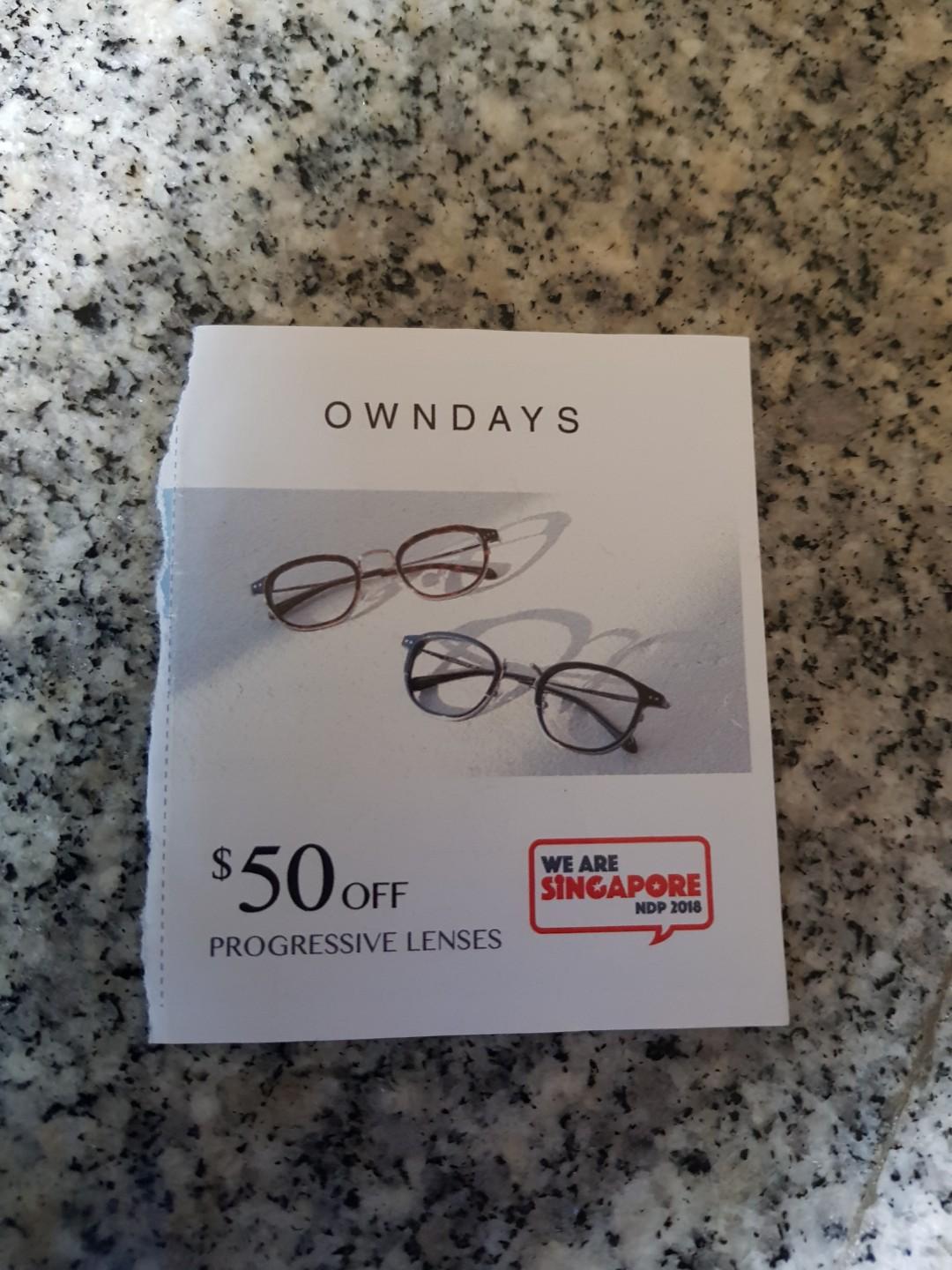 Owndays $50 Off Progressive Lenses ( Savings of $10), Tickets ...