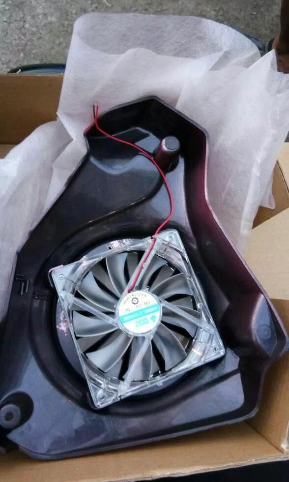 P.O Nmax/Aerox Radiator Cover with Fan N Blue LED, Motorcycles ...