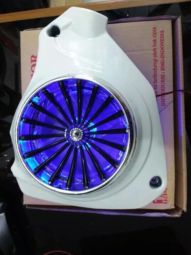 P.O Nmax/Aerox Radiator Cover with Fan N Blue LED, Motorcycles ...