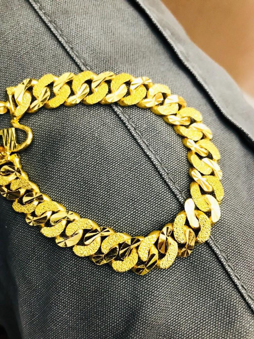 Rantai tangan padu pasir 51gram, Women's Fashion, Jewelry & Organisers ...