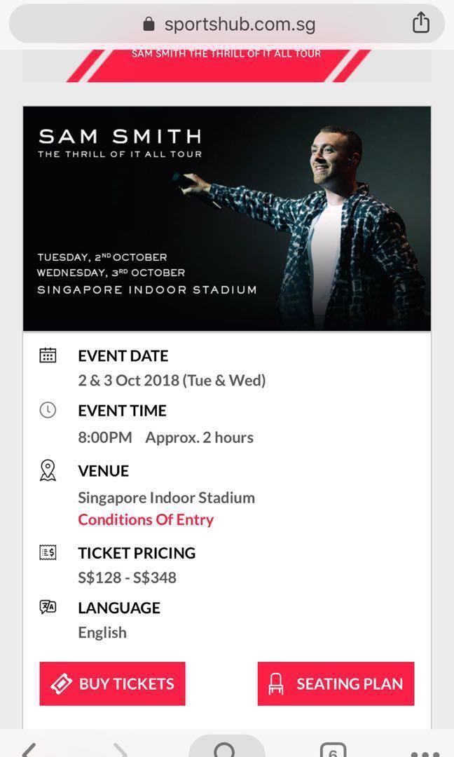 Sam smith thrill of it all Singapore, Hobbies & Toys, Memorabilia ...