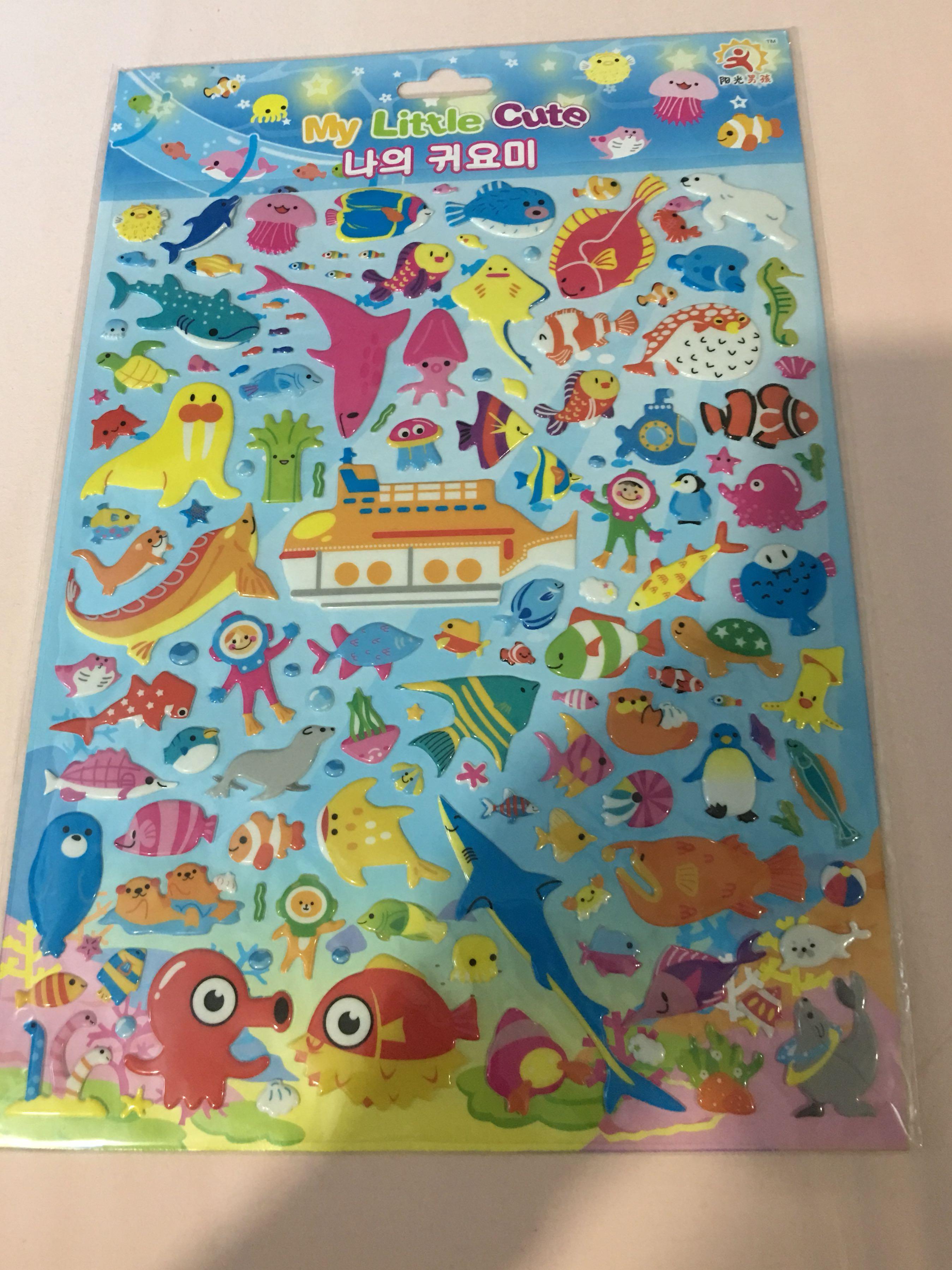 Sea Animals Stickers, Hobbies & Toys, Stationery & Craft, Craft ...