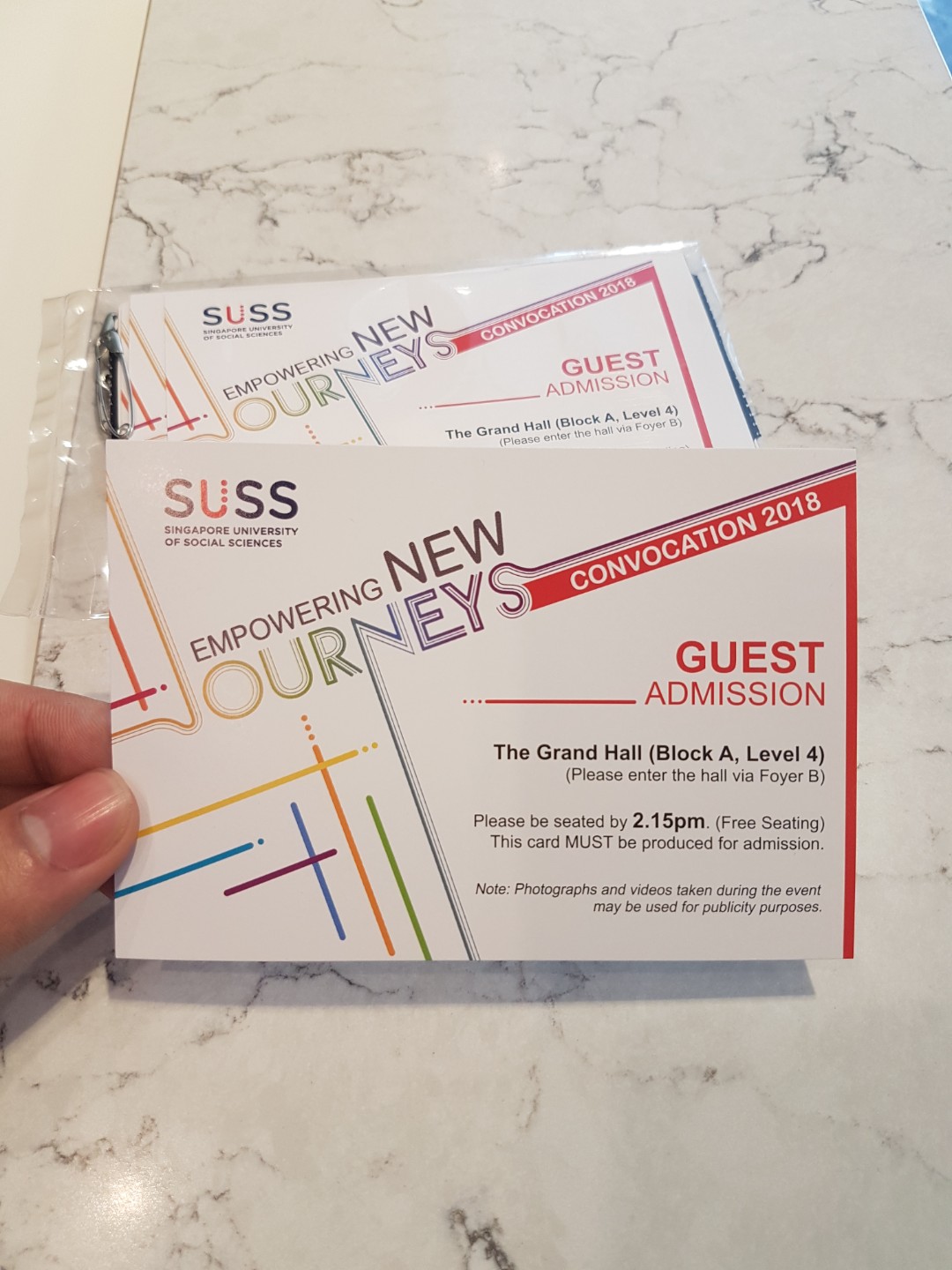 SUSS Conovcation Ticket (Oct 10 - Session 2), Tickets & Vouchers, Local ...