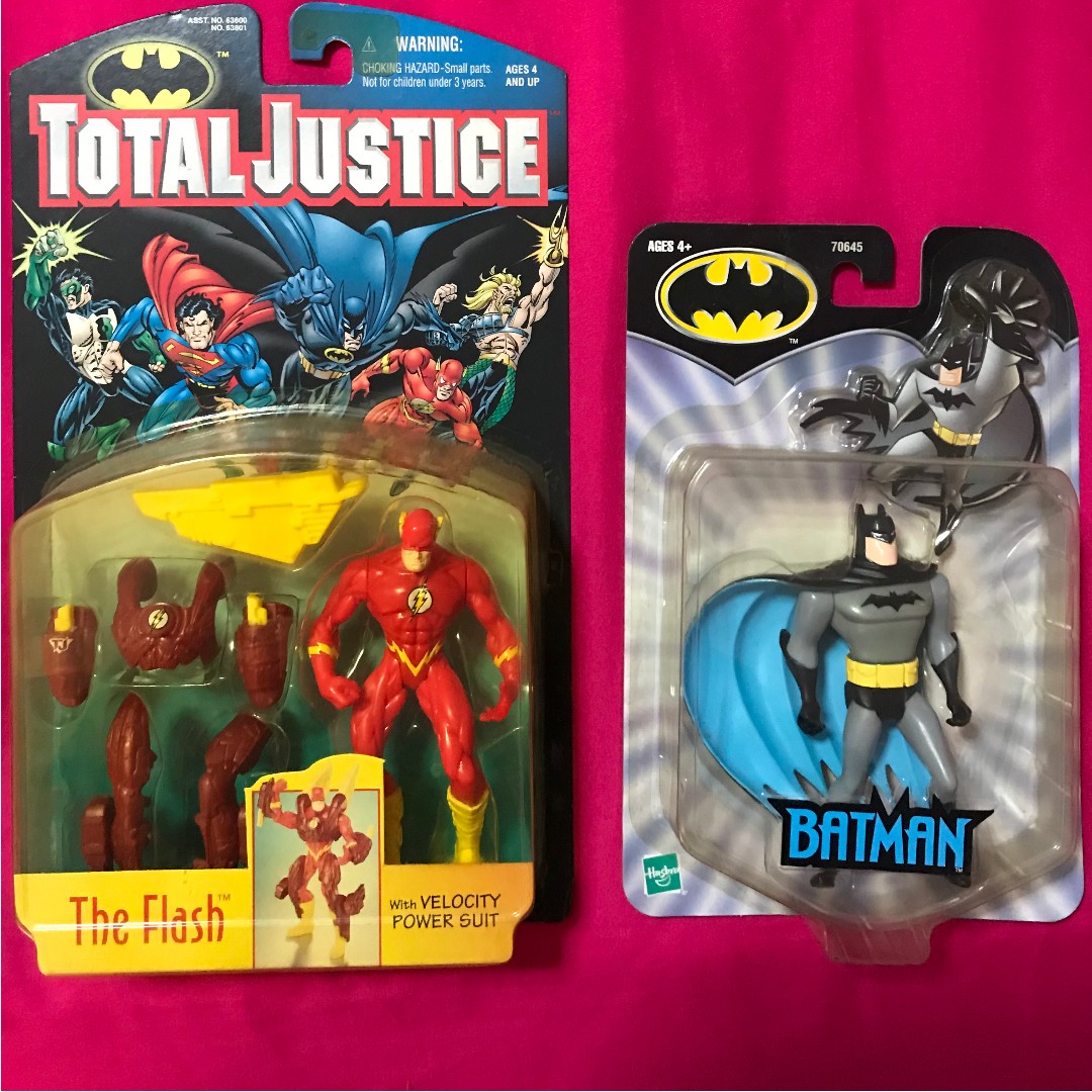 BNIP BNIB - Total Justice The Flash & 2001 HASBRO 5" BATMAN FIGURE WITH CAPE # 70645, Hobbies ...