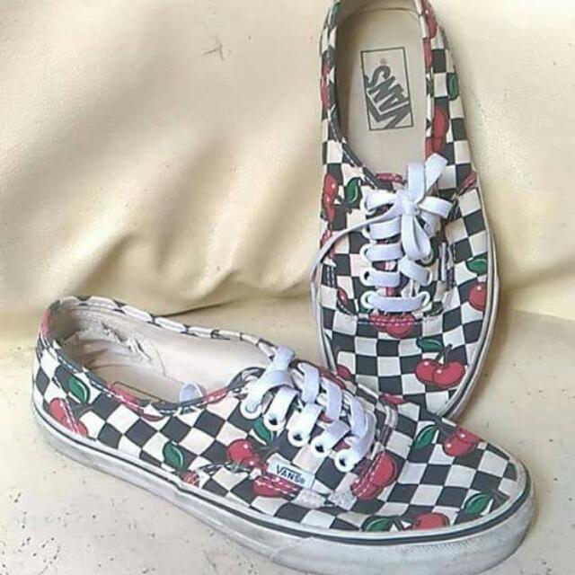 Vans Cherry Checkered, Men's Fashion, Footwear, Dress Shoes on Carousell