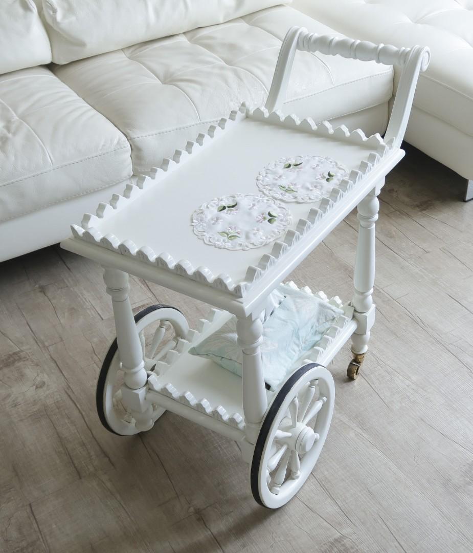 Victorian Style trolley tea table, Furniture & Home Living, Furniture ...
