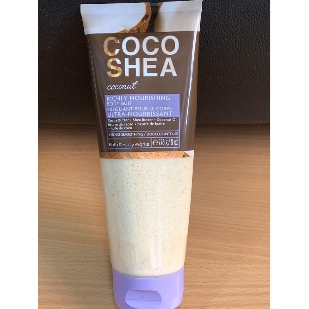 Bath & Body Works Coco Shea Coconut Body Buff (Authentic), Beauty ...
