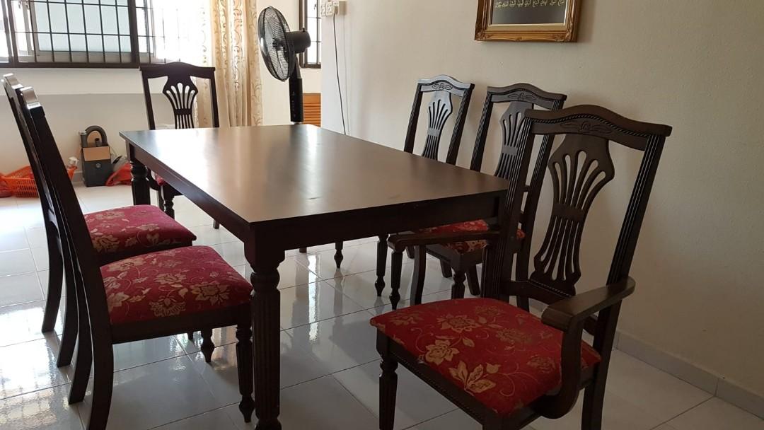 Beautiful wood dining table, Furniture & Home Living, Furniture, Tables ...
