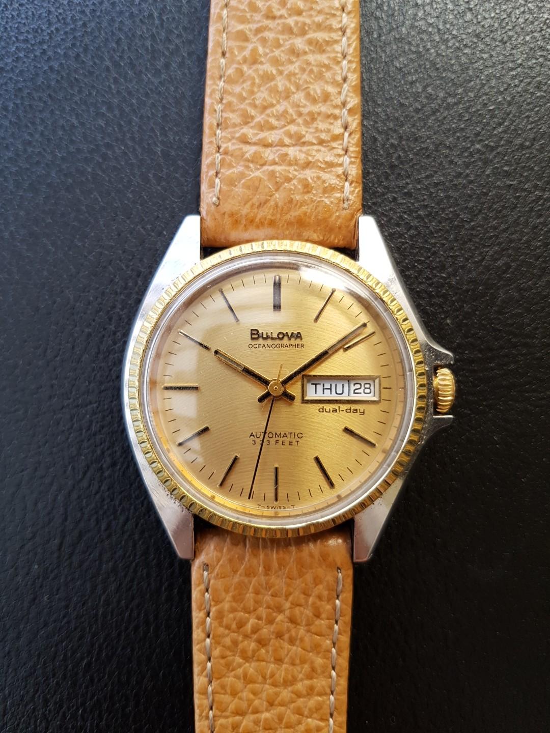 Bulova oceanographer 333feet dual-day gents watch, Men's Fashion ...