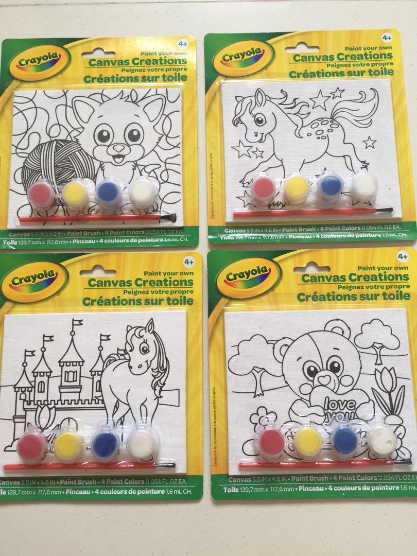 Crayola - Paint your own Canvas, Babies & Kids, Baby Nursery & Kids ...