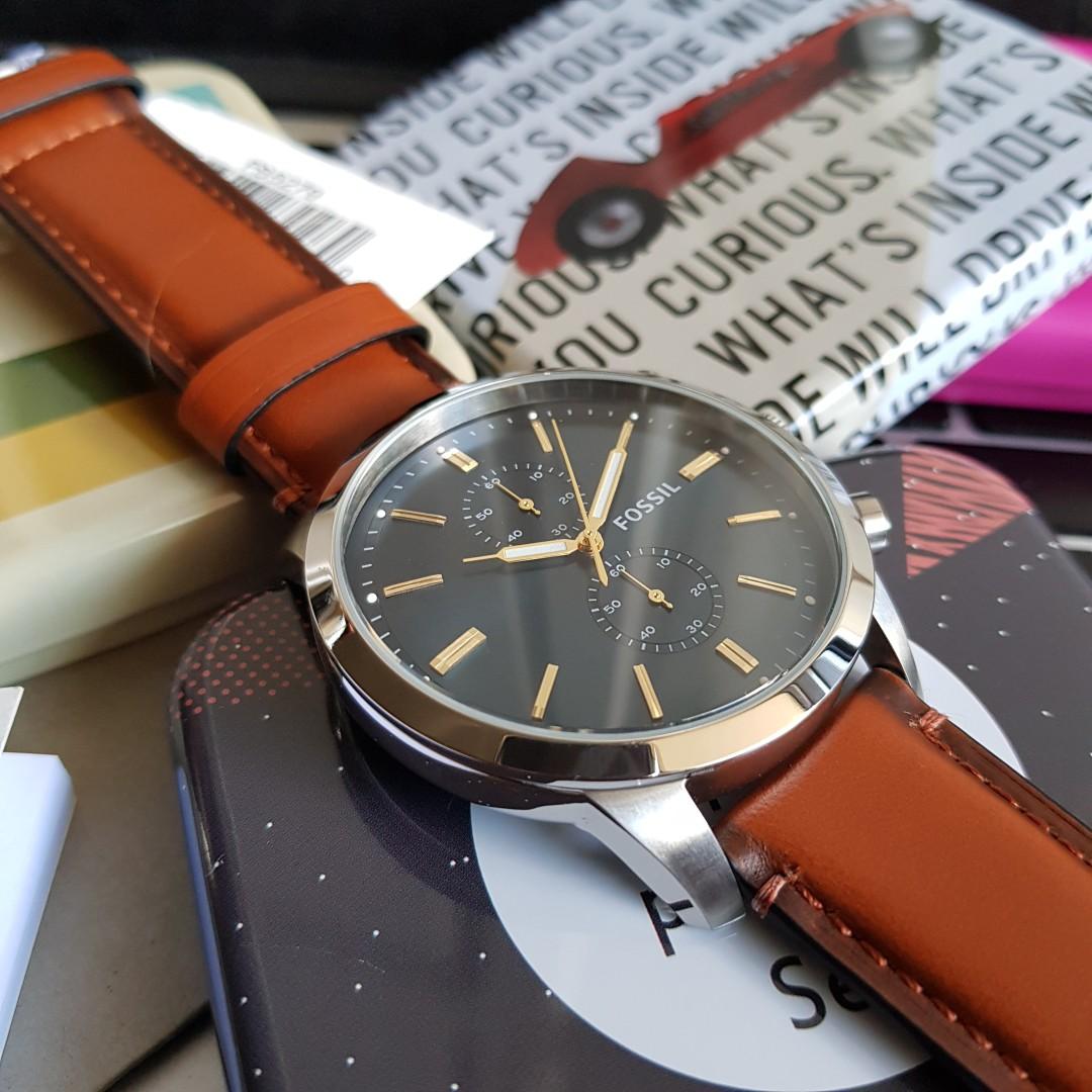 Fossil Townsman Chronograph Blue Dial Men's Watch - FS5279, Men's ...