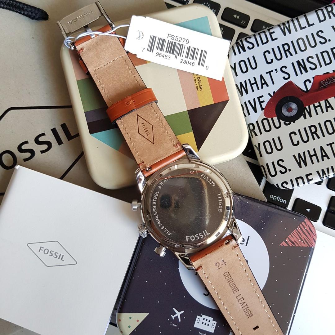 Fossil Townsman Chronograph Blue Dial Men's Watch - FS5279, Men's ...