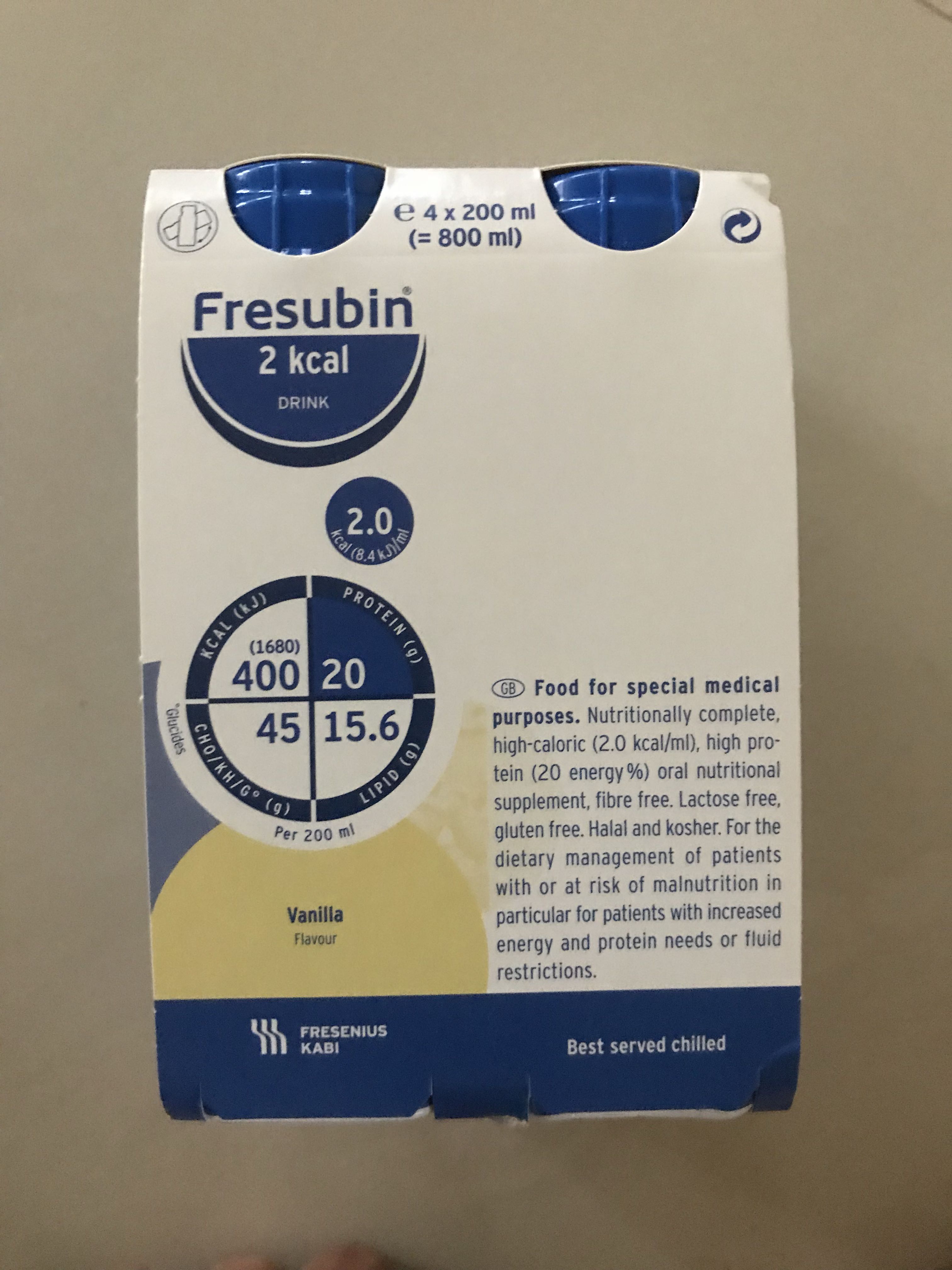 FRESUBIN 2KCAL VANILLA 200ML (PACK OF 4S), Everything Else on Carousell