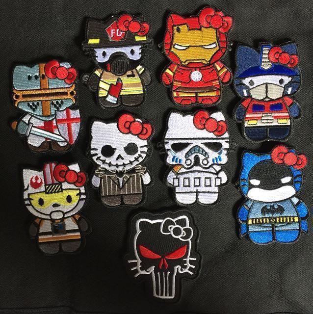 Hello Kitty Velcro iLBV morale patch, Everything Else on Carousell