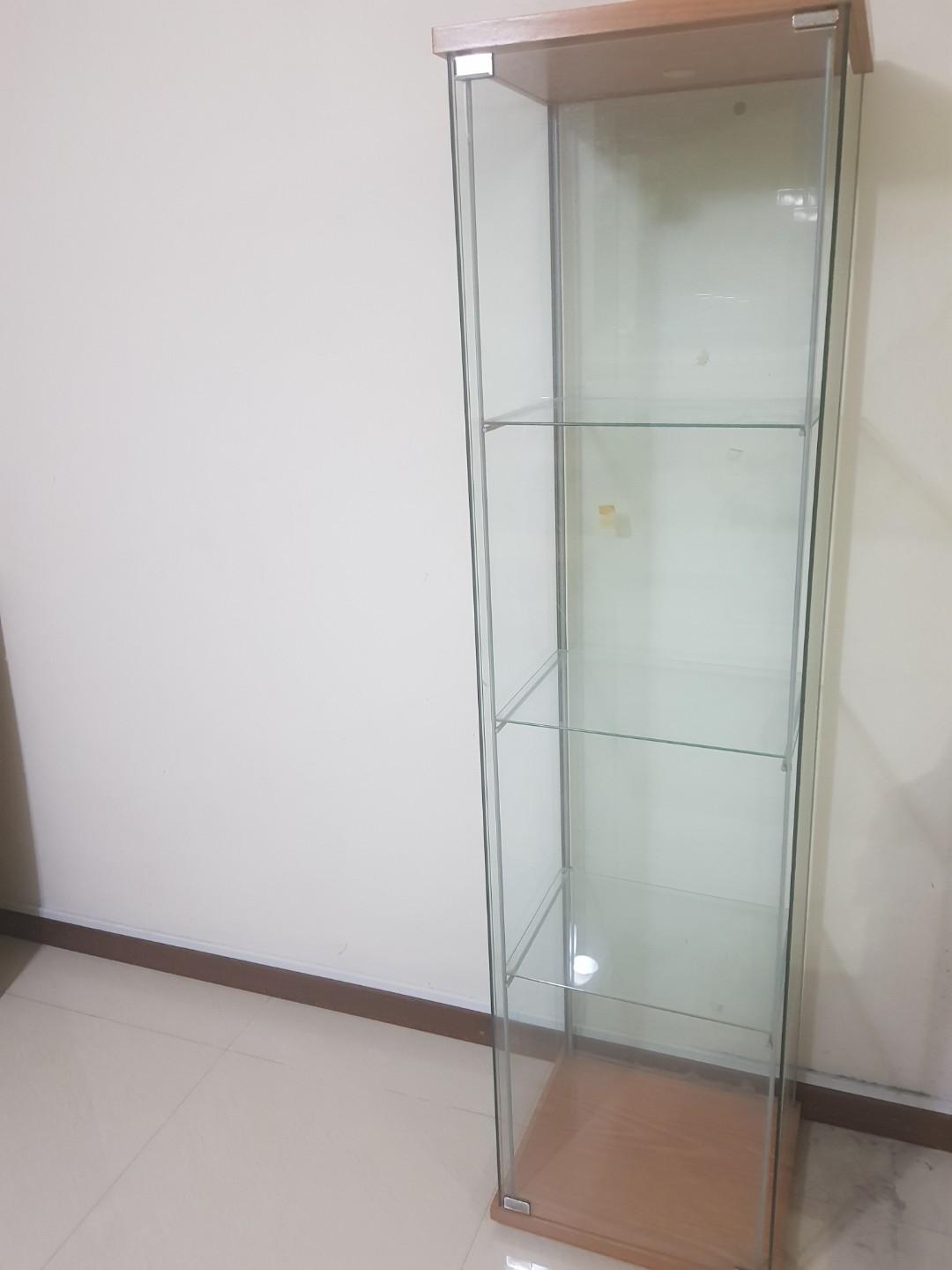 Ikea glass display, Furniture & Home Living, Furniture, Shelves ...