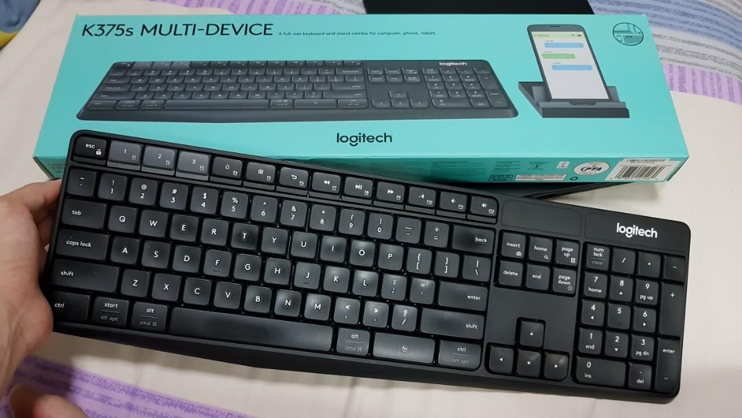 K375s multi device wireless bluetooth Logitech keyboard, Computers & Tech, Parts & Accessories ...