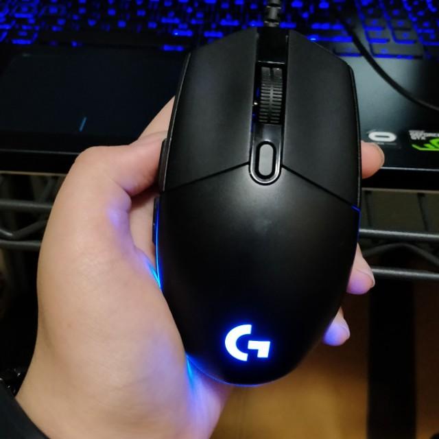 Logitech g103 g 103 羅技 電競 rgb 鼠標 滑鼠, 電腦＆科技, 電腦周邊及配件, 電腦滑鼠及相關產品 - Carousell