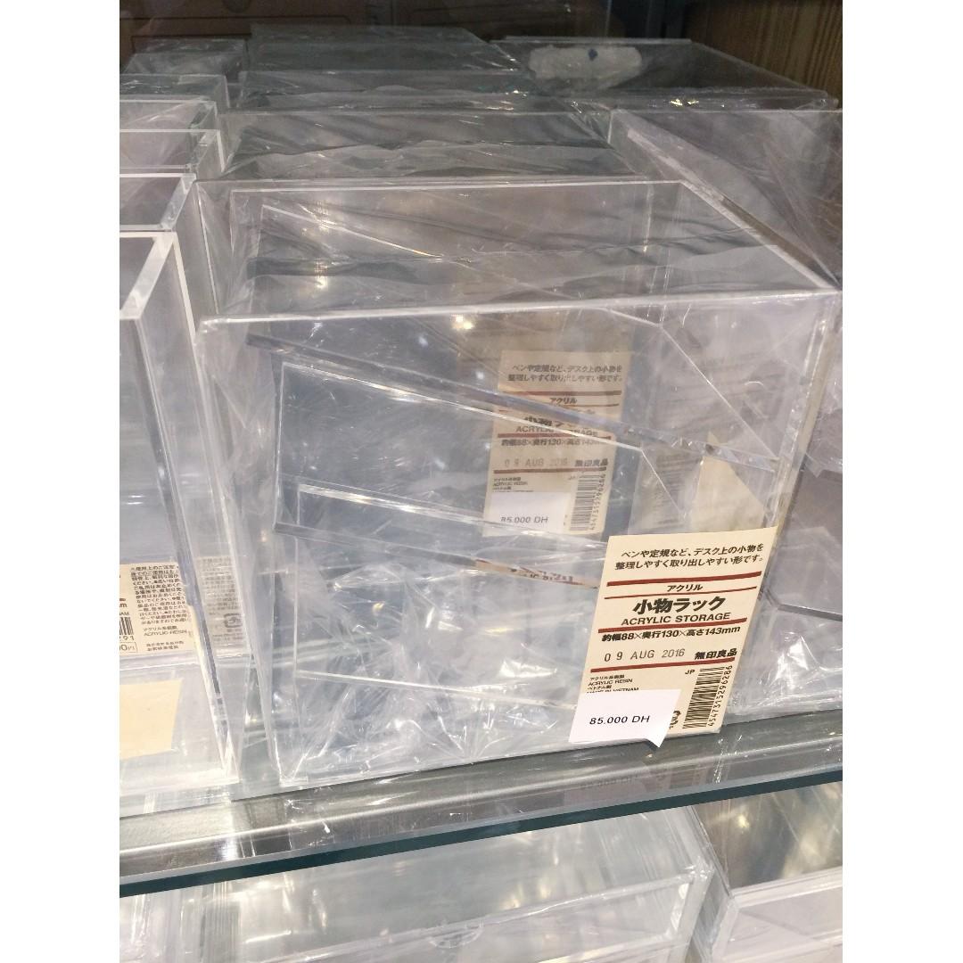 Muji acrylic storage, Everything Else, Others on Carousell