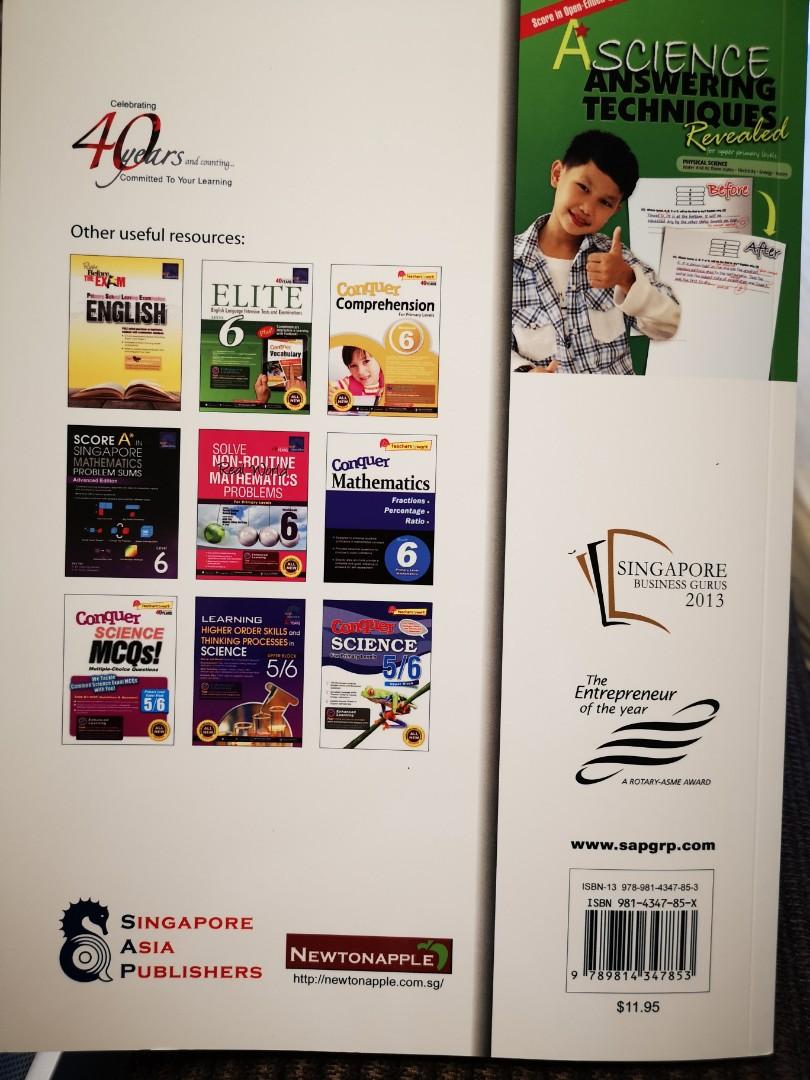 NewtonApple-A*Science Answering Techniques REVEALED (Upper block), Hobbies & Toys, Books ...