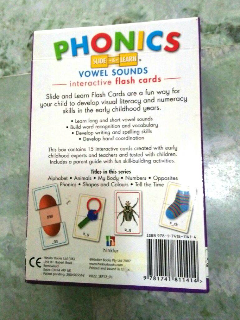 Phonics Educational and interactive Flash Cards, Hobbies & Toys, Books ...