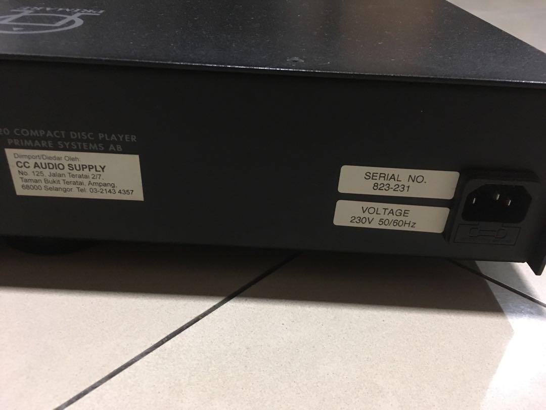 Primare D20 Compact Disc Player, Audio, Portable Music Players on Carousell
