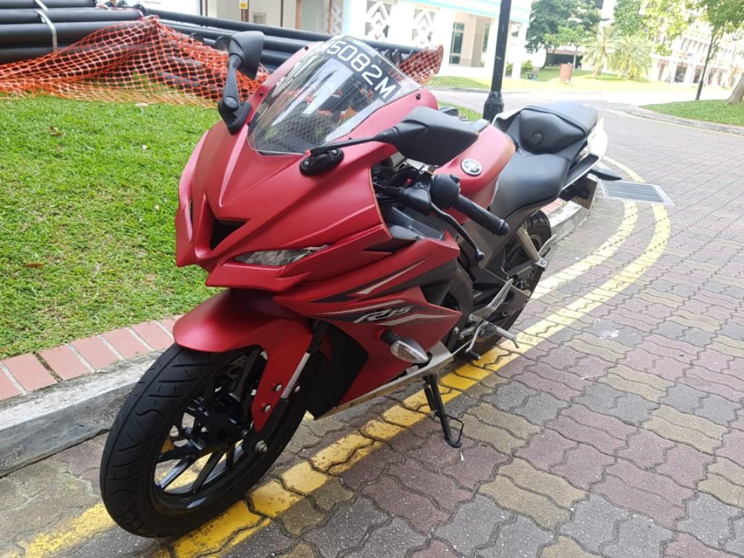 [R15 V3] Mask For Yamaha R15 V3, Motorcycles, Motorcycle Accessories on ...