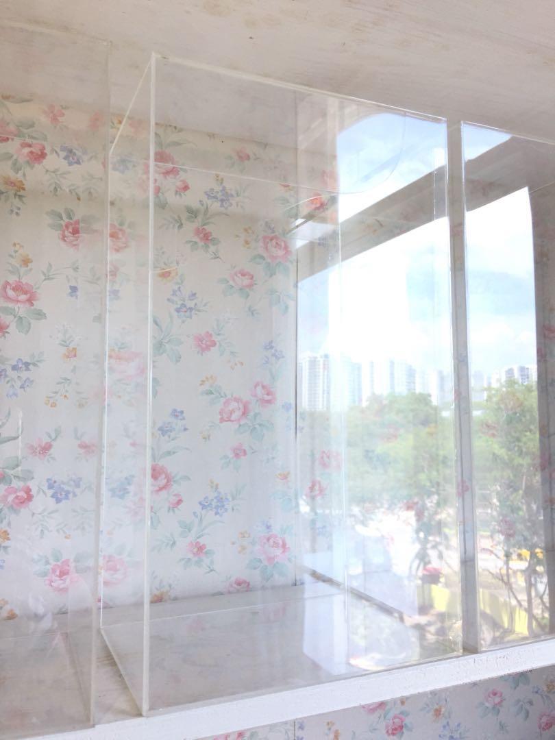 Set of 6 acrylic display boxes for Blythe dolls and other toys (thin ...