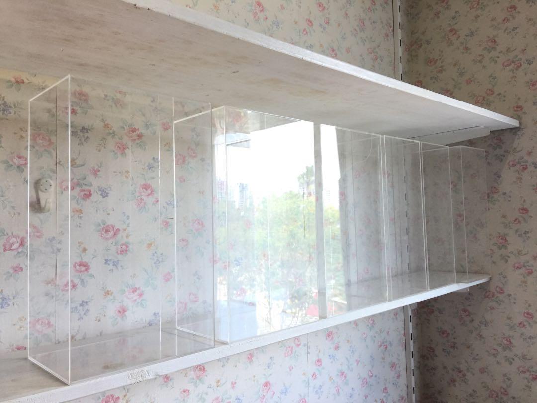 Set of 6 acrylic display boxes for Blythe dolls and other toys (thin ...