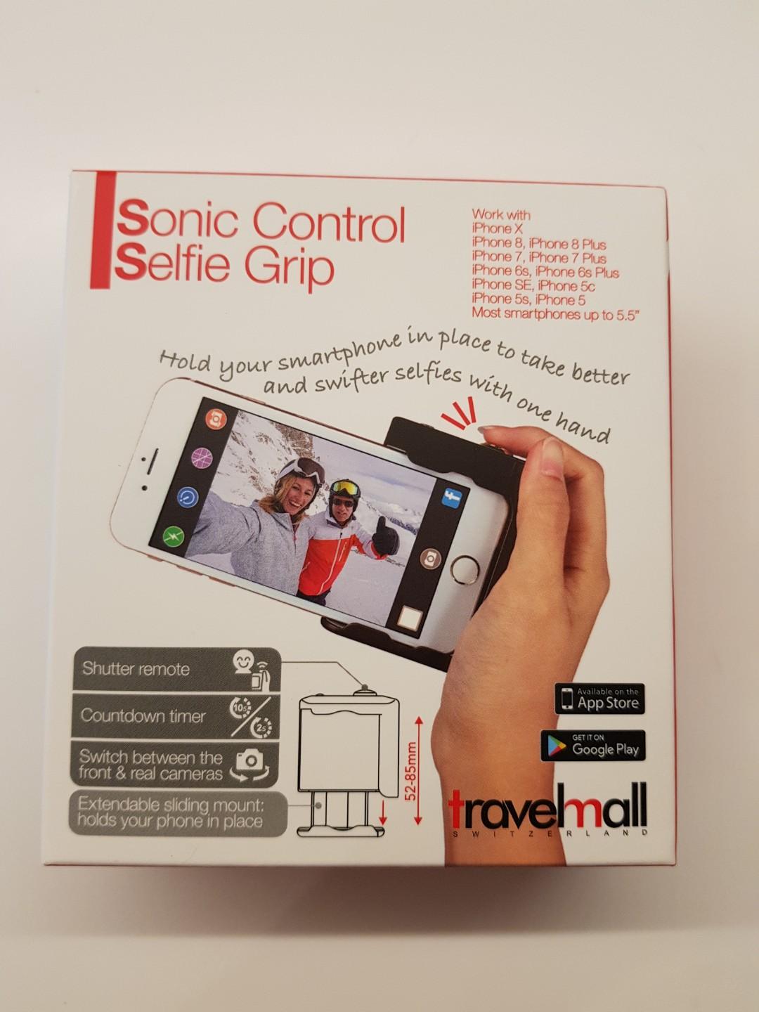 Sonic Control Selfie Grip, Photography, Cameras on Carousell