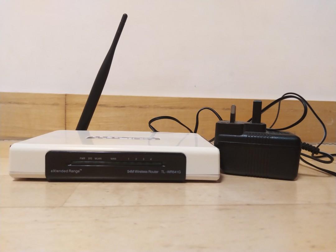 Wireless Router TL-WR541G, 電腦＆科技, 電腦周邊及配件, Wifi及上網相關產品 - Carousell