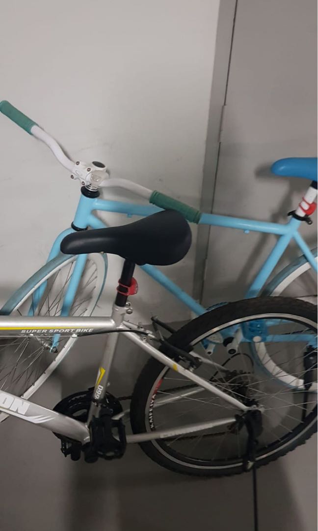 Blue fixie, Sports Equipment, Bicycles & Parts, Bicycles on Carousell