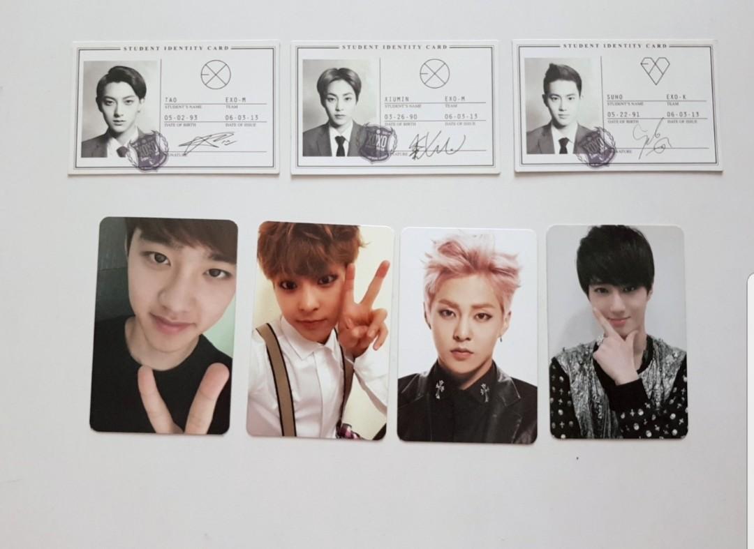 EXO OFFICIAL PHOTOCARDS, Hobbies & Toys, Memorabilia & Collectibles, K ...
