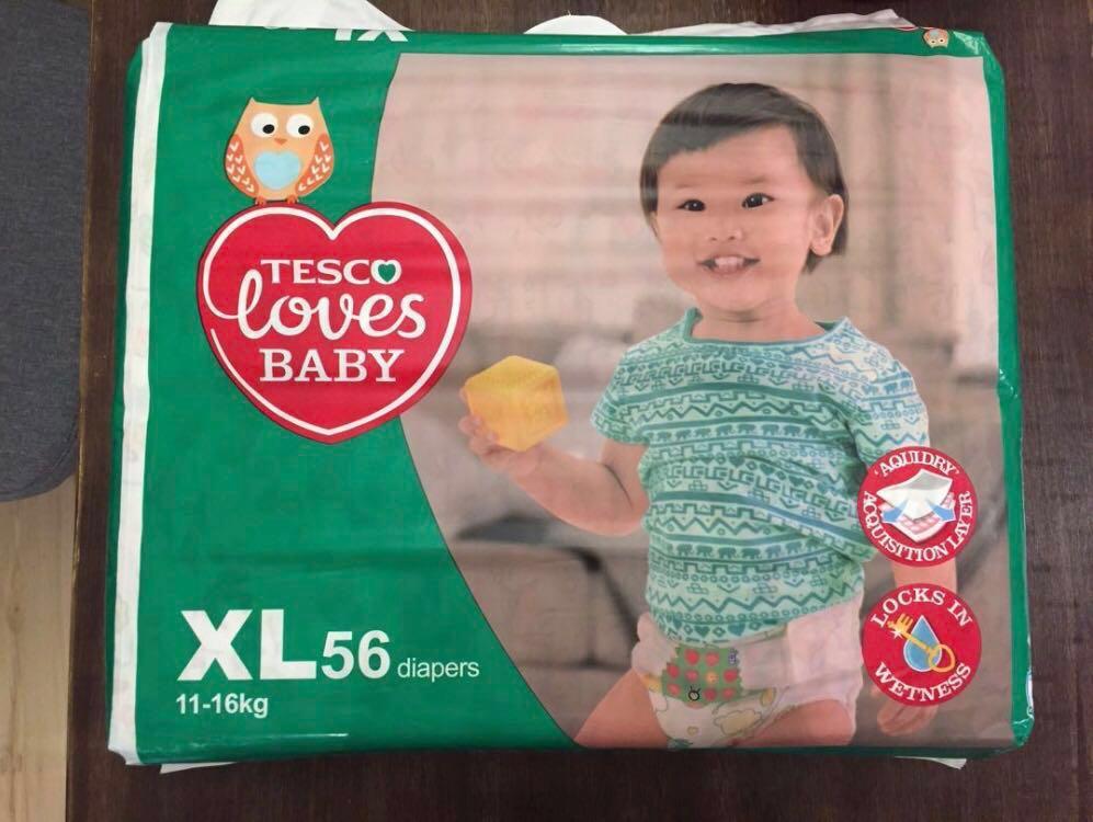 GIVEAWAY - TESCO Diapers XL, Babies & Kids, Bathing & Changing, Diapers ...