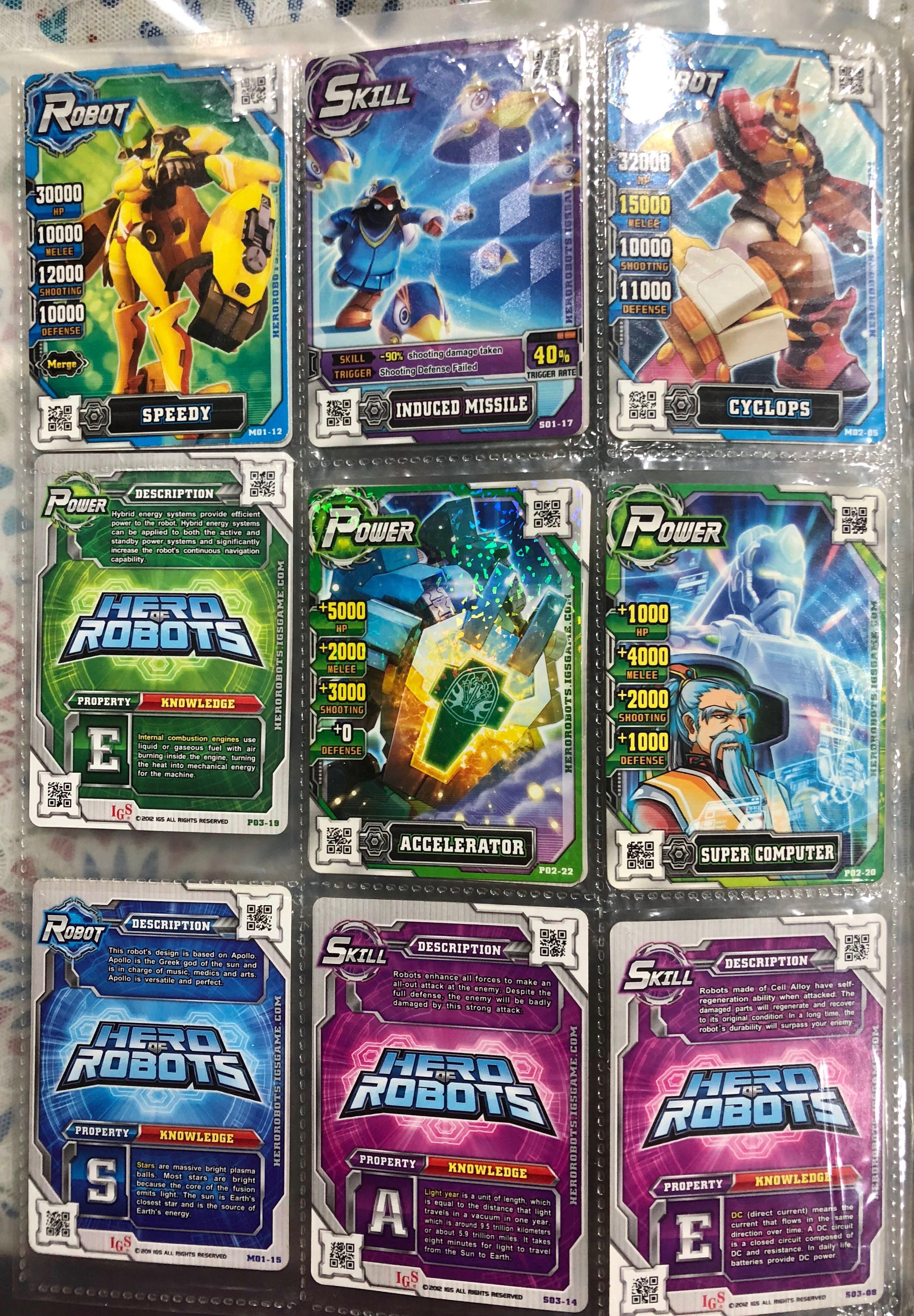 Hero of Robots Arcade Trading Game Cards, Hobbies & Toys, Toys & Games ...