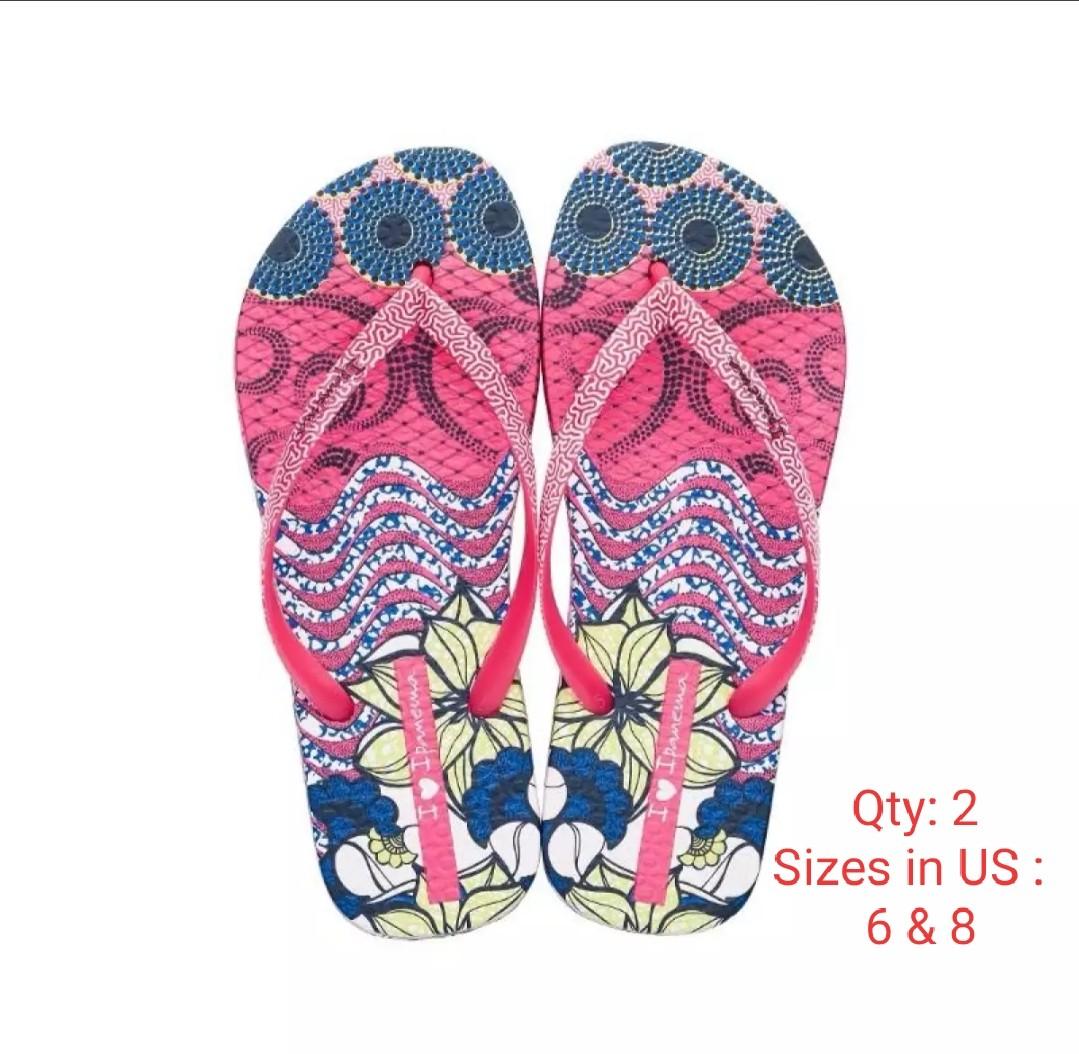 Ipanema Slippers 3 ( printed pink), Women's Fashion, Footwear, Slippers ...
