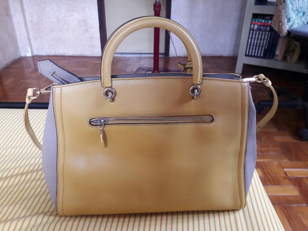 KAISER Genuine PVC Leather Two Way Shoulder Handbag, Women's Fashion ...