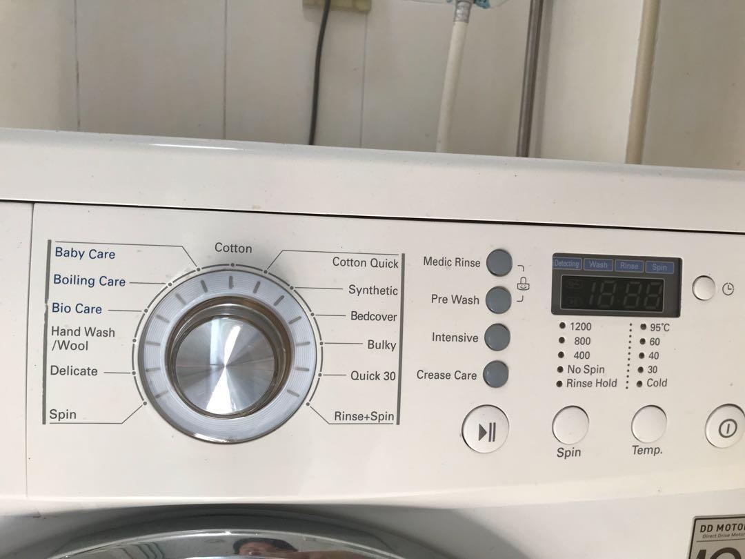 LG Washing machine - Inverter Direct Drive 7KG, TV & Home Appliances ...