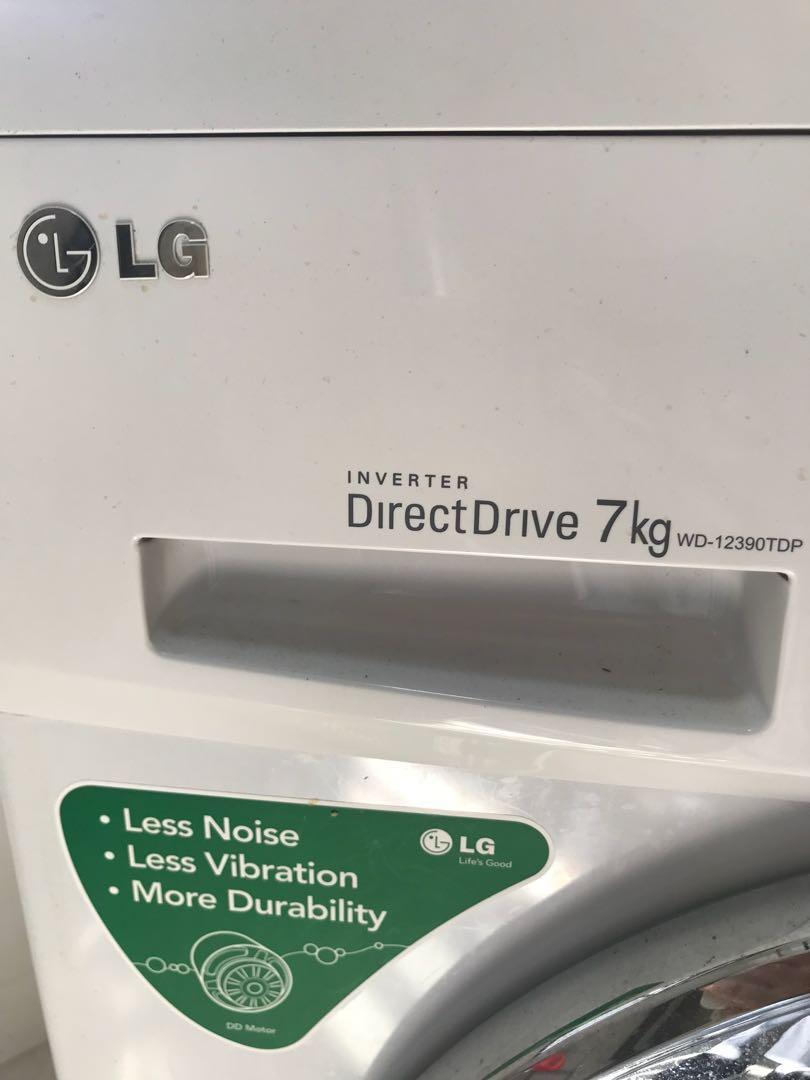 LG Washing machine - Inverter Direct Drive 7KG, TV & Home Appliances ...