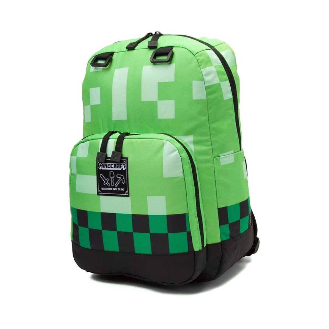 MINECRAFT GREEN CREEPER BACKPACK Tag Price: 39.90$, Men's Fashion, Bags ...