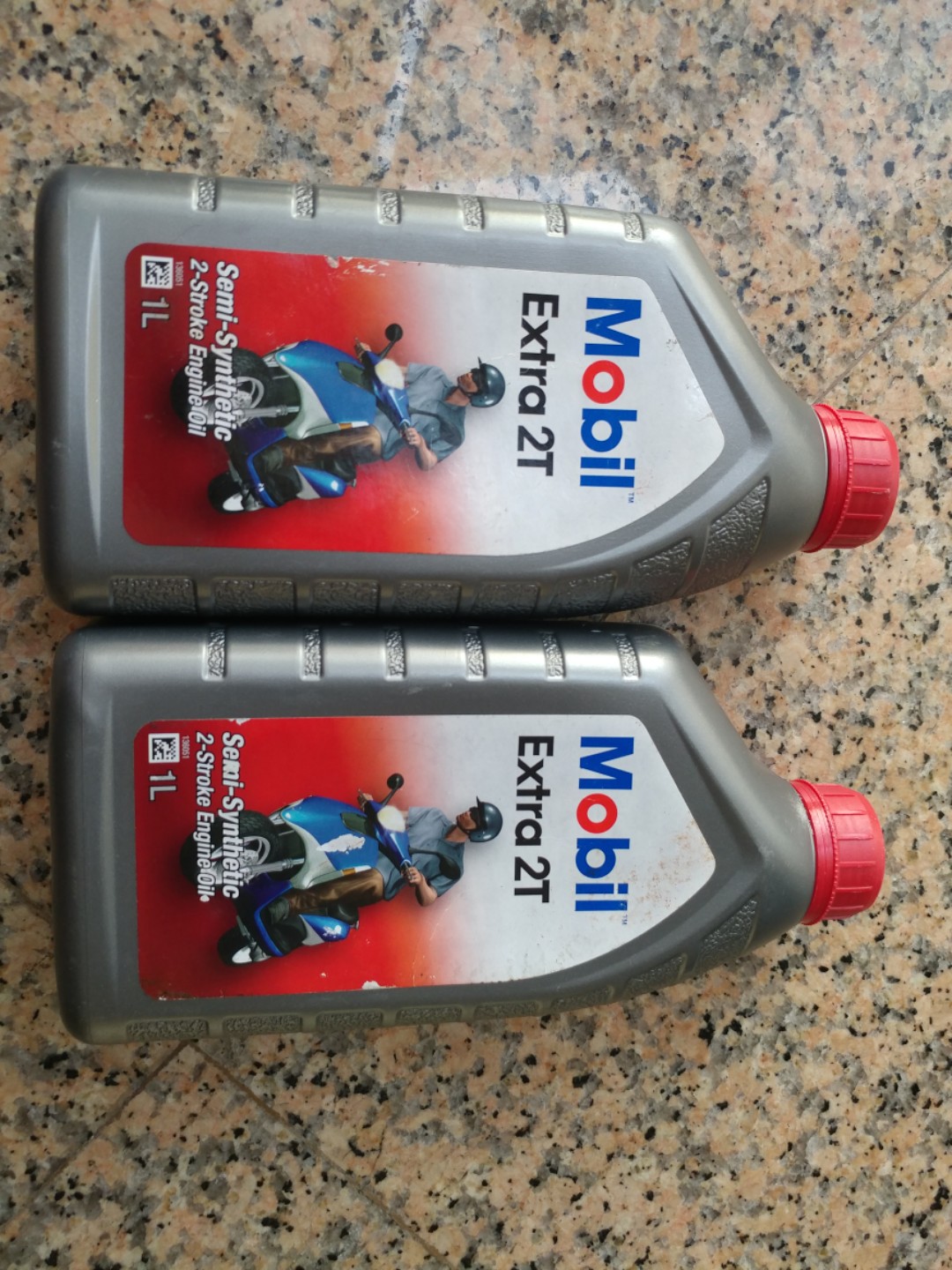 Mobil extra 2T engine oil (1L x 2), Motorcycles, Motorcycle Accessories ...